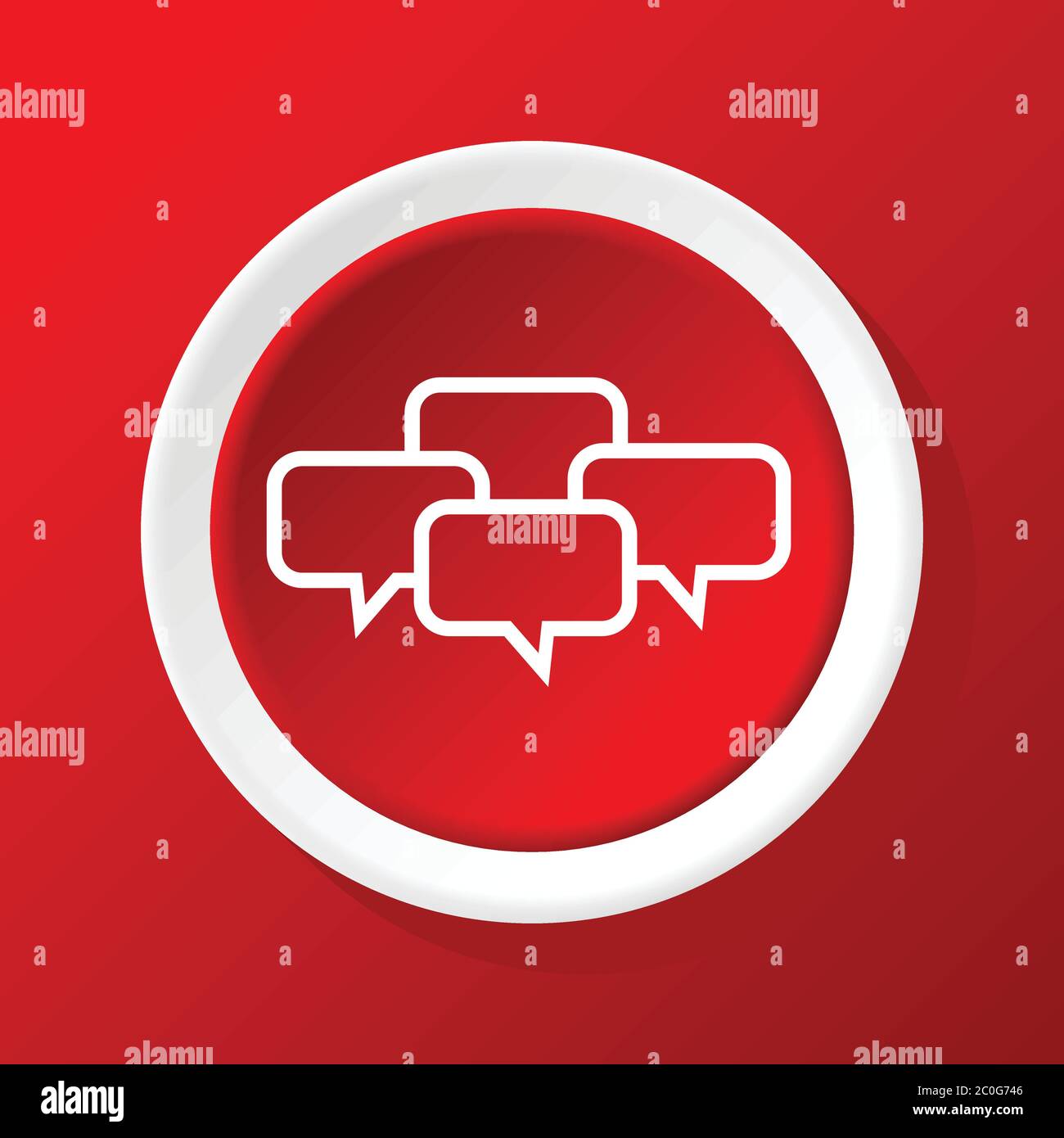 Chat bubble icon silhouette hi-res stock photography and images - Alamy