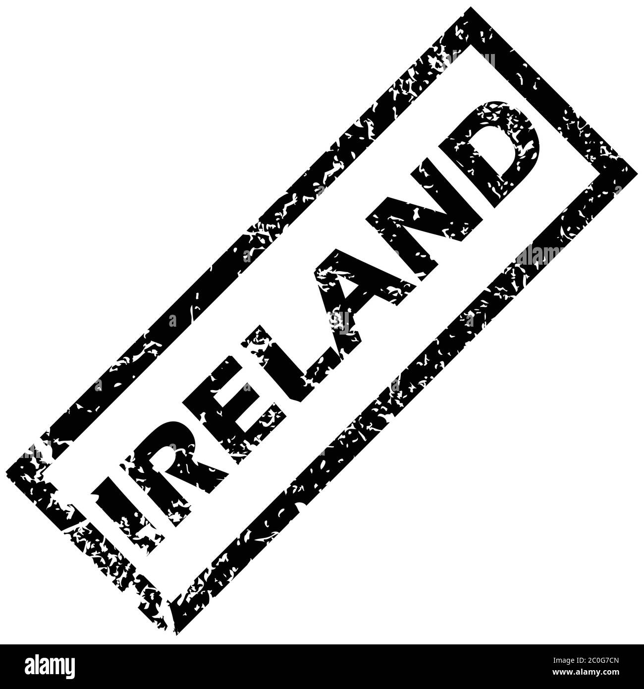 IRELAND rubber stamp Stock Photo - Alamy
