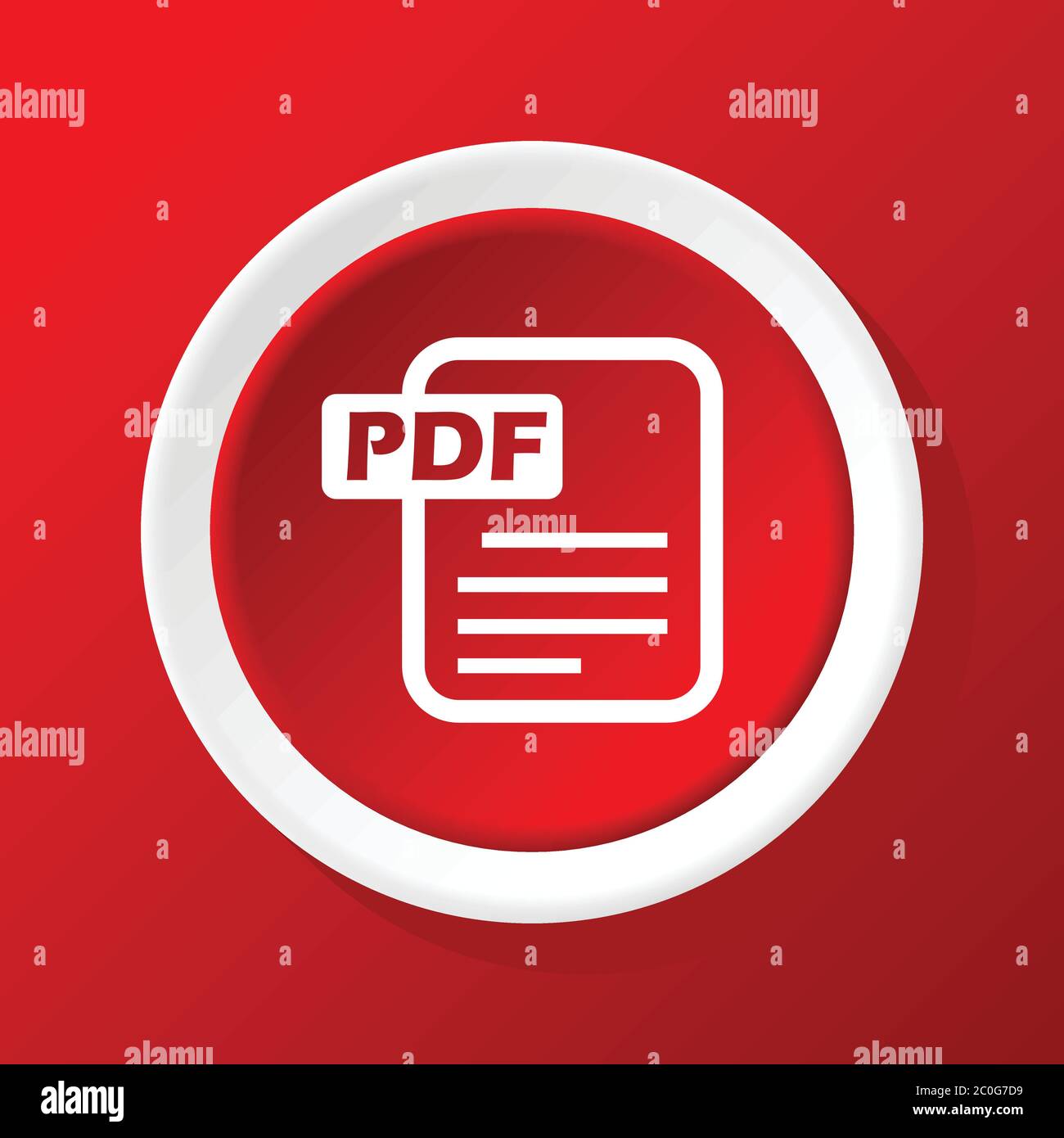 PDF file icon on red Stock Photo - Alamy