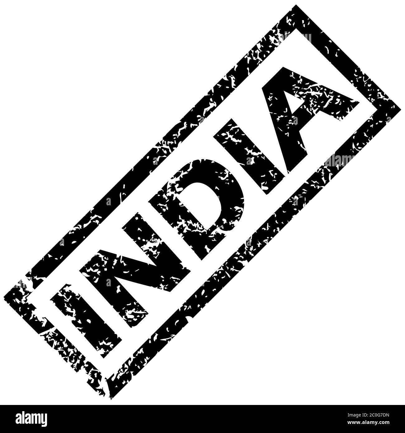 INDIA rubber stamp Stock Photo - Alamy