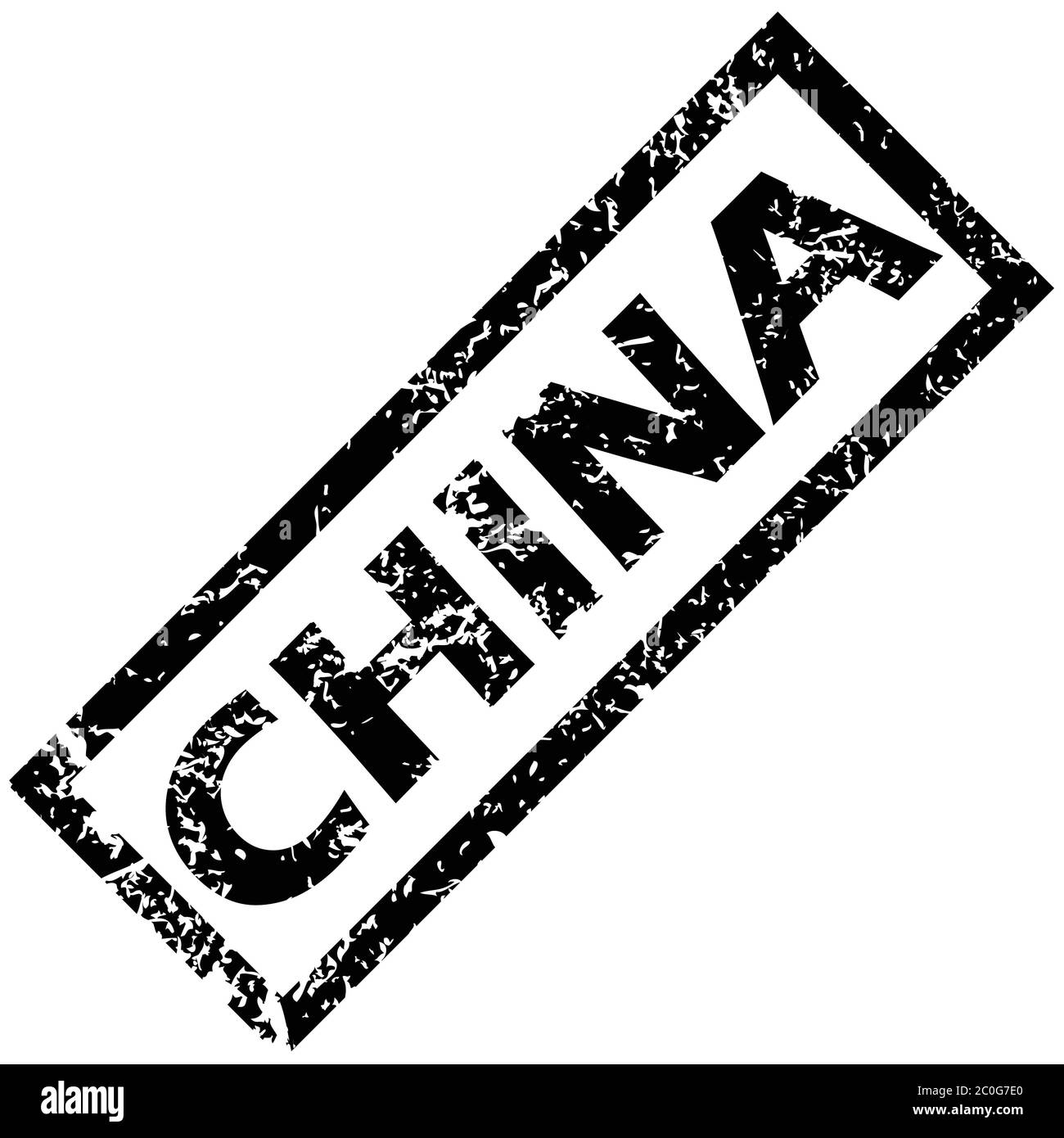CHINA rubber stamp Stock Photo - Alamy