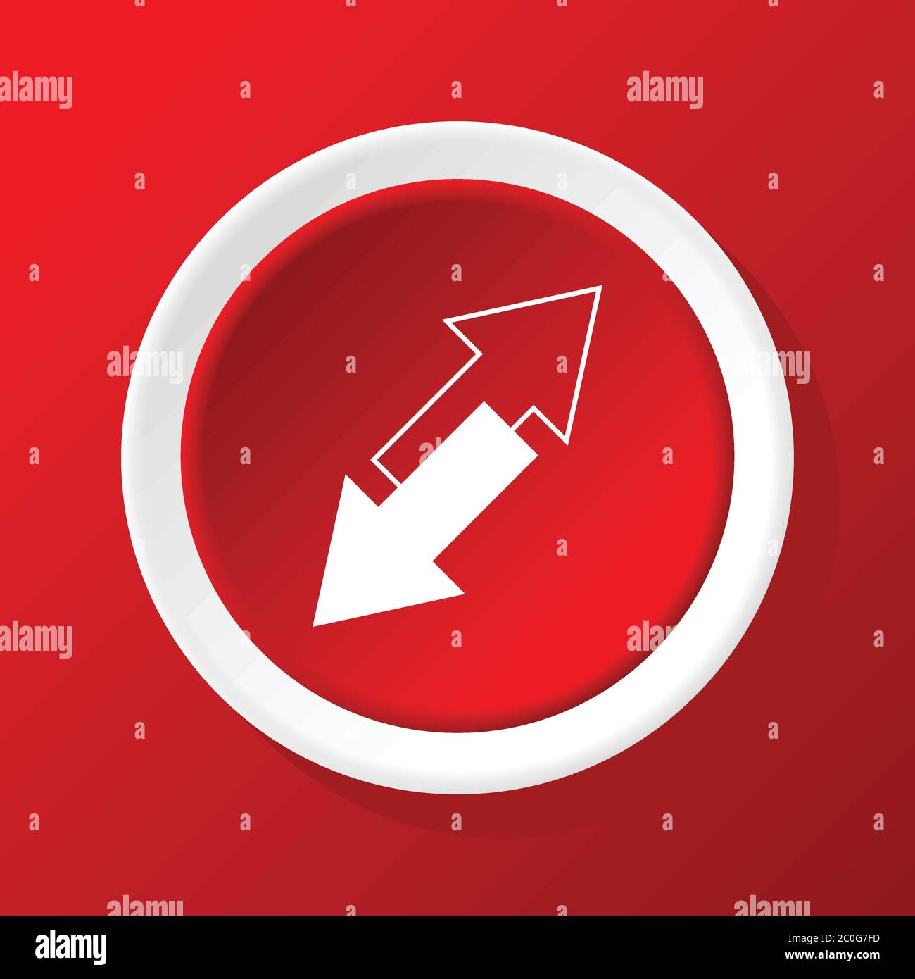 Two arrows up icon hi-res stock photography and images - Alamy