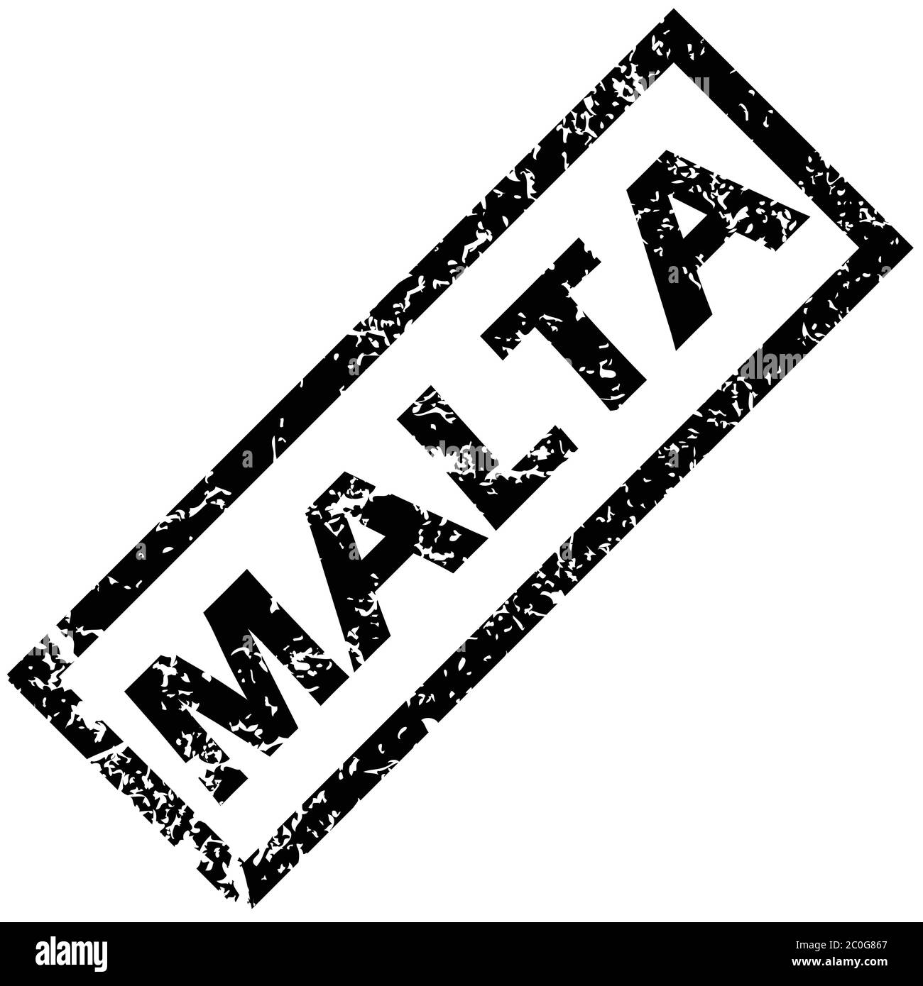 MALTA rubber stamp Stock Photo - Alamy