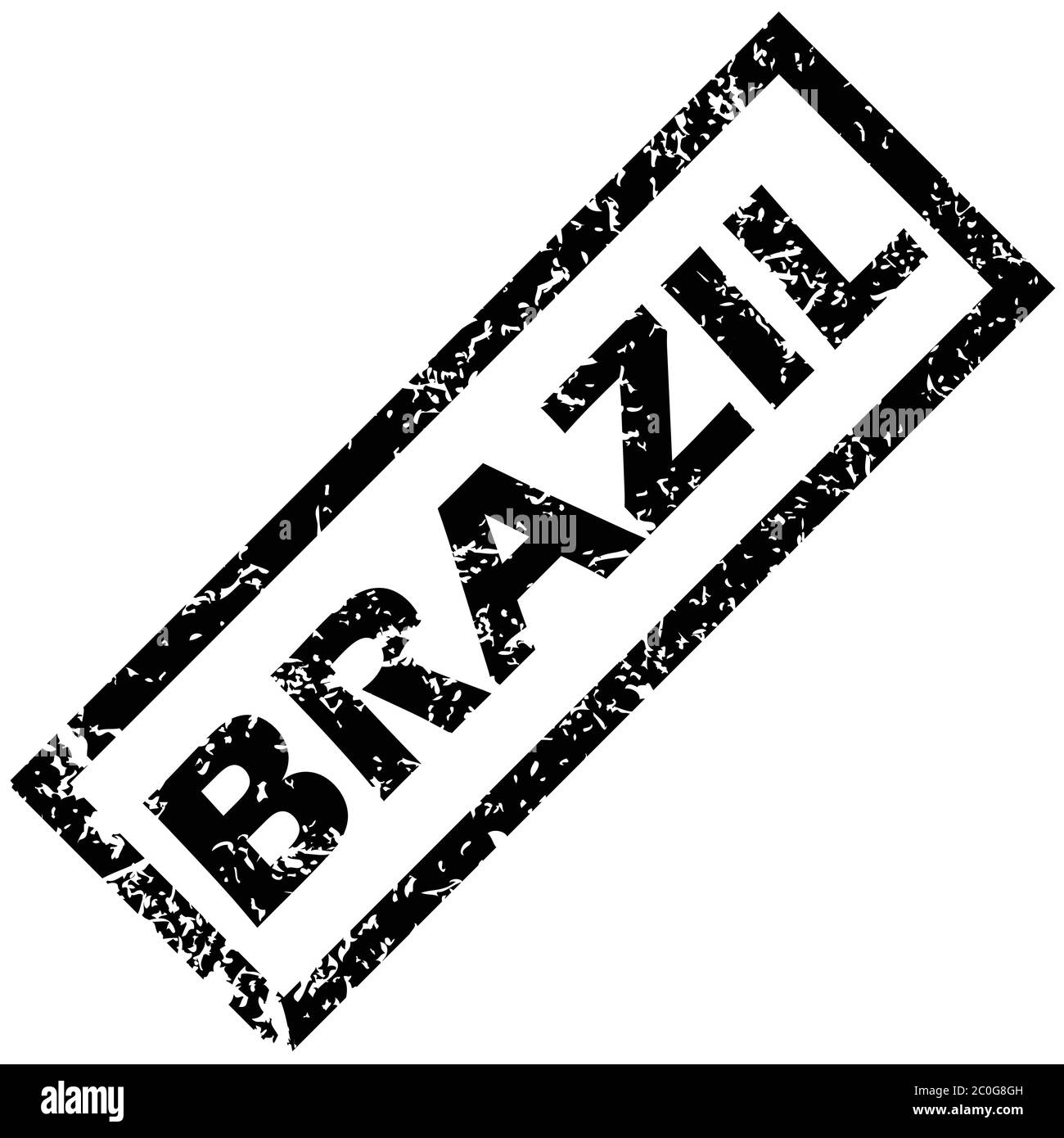 BRAZIL rubber stamp Stock Photo - Alamy