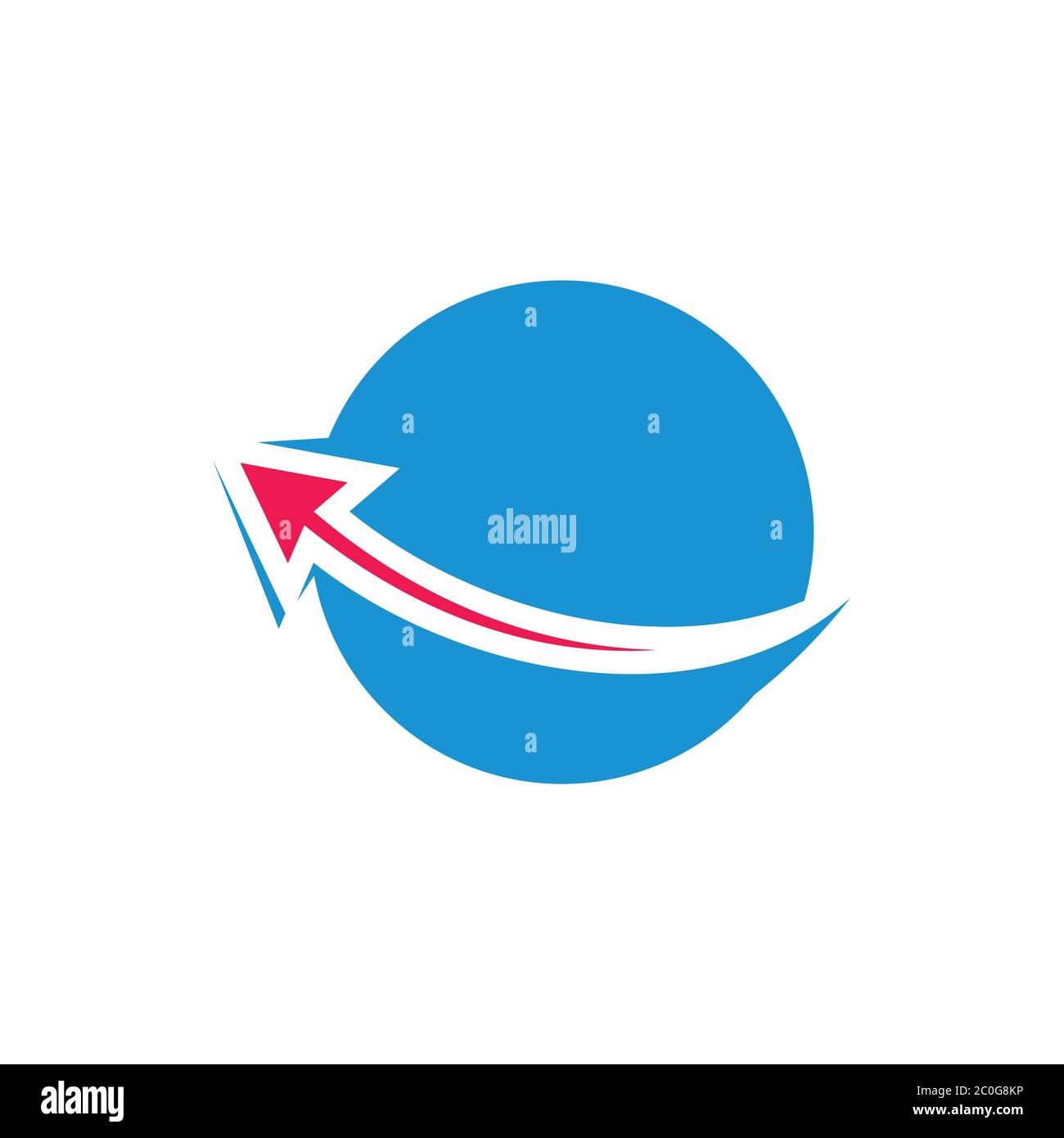 global fast arrow marketing around symbol logo Stock Vector Image & Art ...