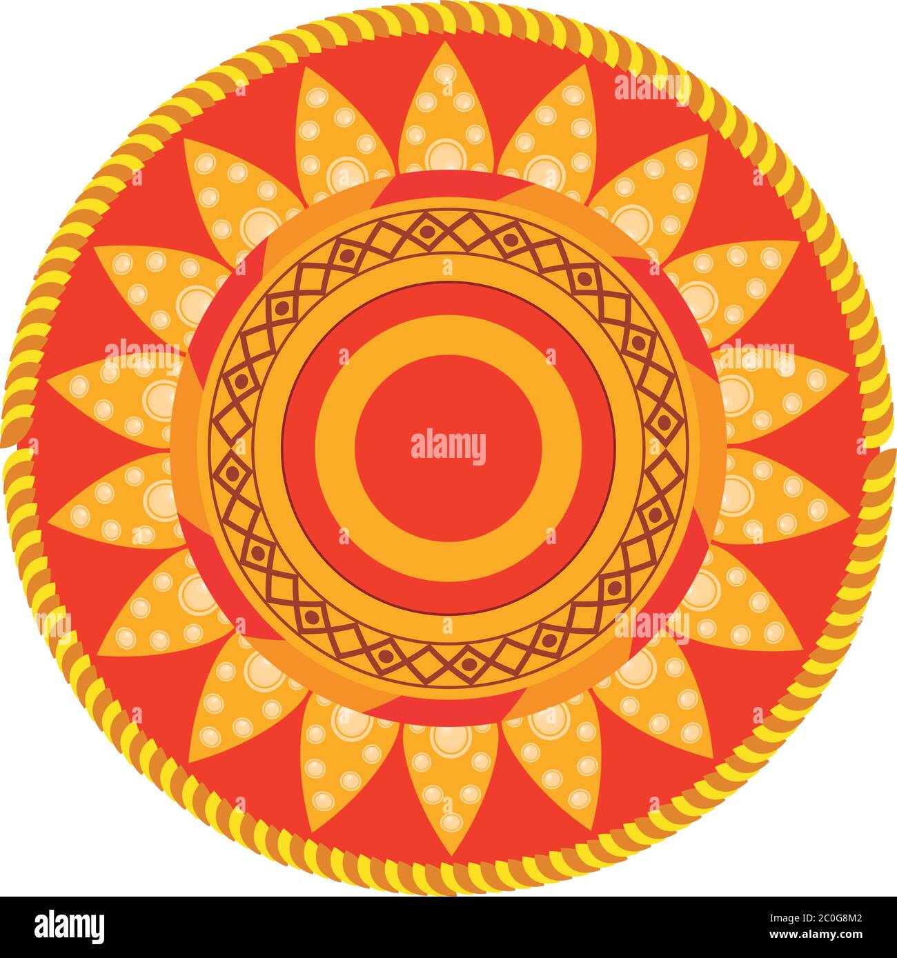 ethnic mandala indu style icon vector illustration design Stock Vector ...