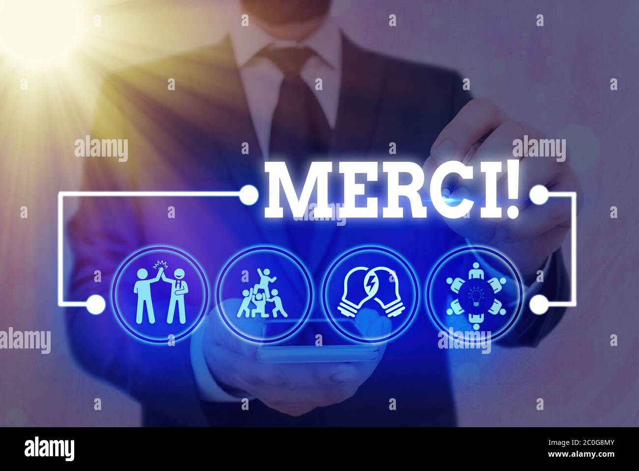 Handwriting text Merci. Conceptual photo thank you in French what is ...