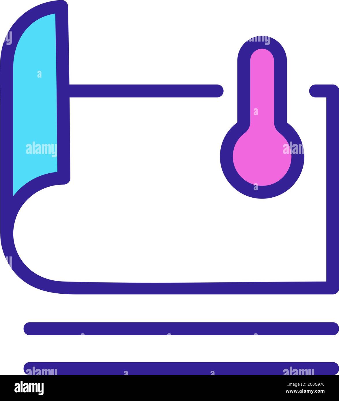 heating laminate panel icon vector outline illustration Stock Vector ...