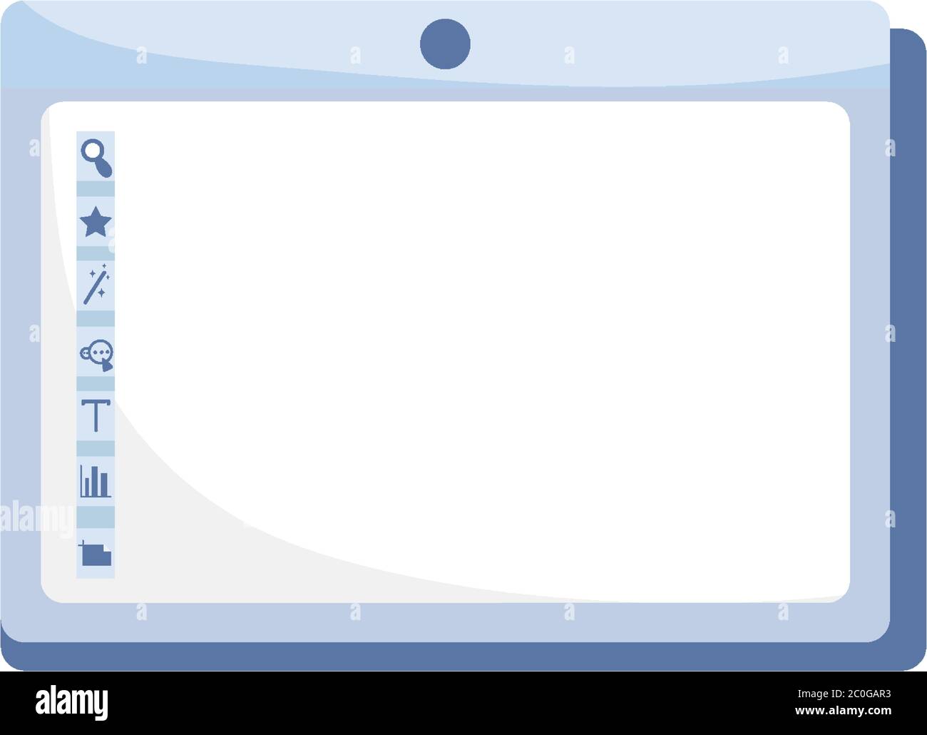tablet computer design web page isolated icon design white background ...
