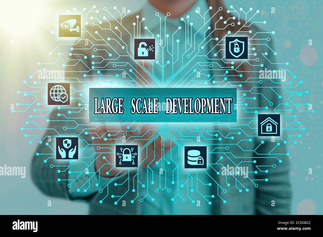 Handwriting text writing Large Scale Development. Conceptual photo very ...