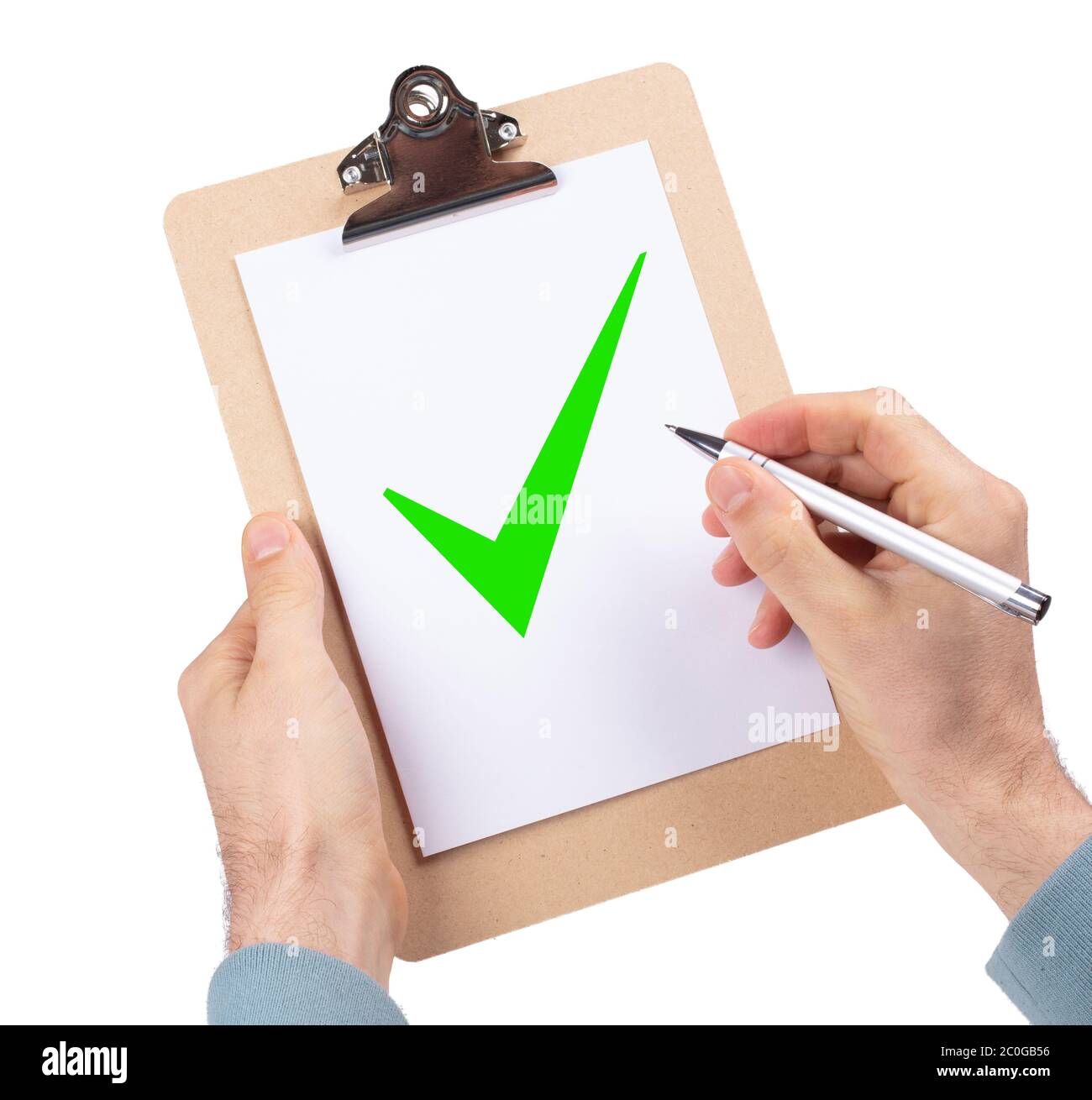 Wooden clipboard isolated on white background - Check - Isolated on ...