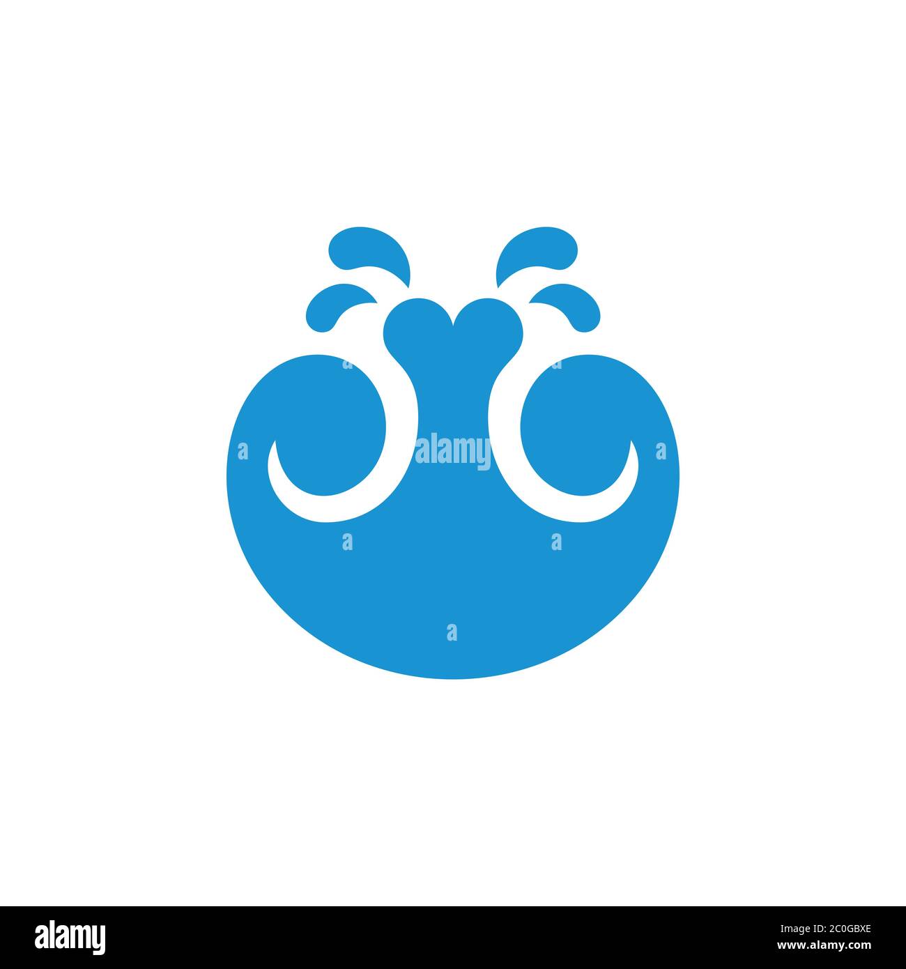 water wavy abstract geometric logo vector Stock Vector Image & Art - Alamy