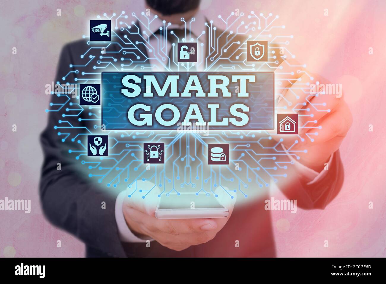 Handwriting Text Smart Goals Conceptual Photo Mnemonic Used As A Basis