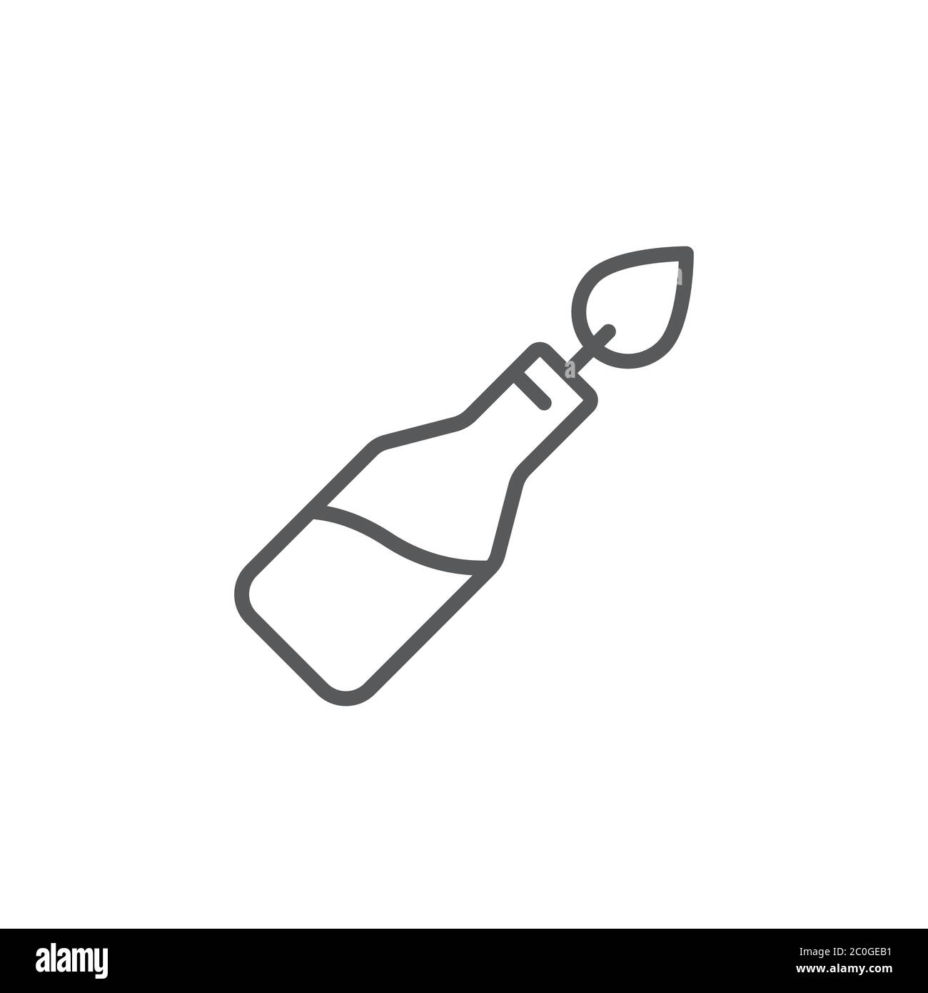 Fire cocktail bottle or molotov vector icon symbol weapon isolated on ...