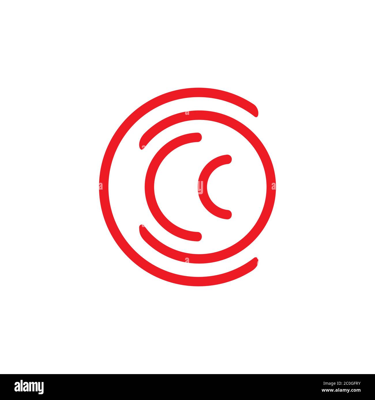 letter cc simple geometric line logo vector Stock Vector Image & Art ...