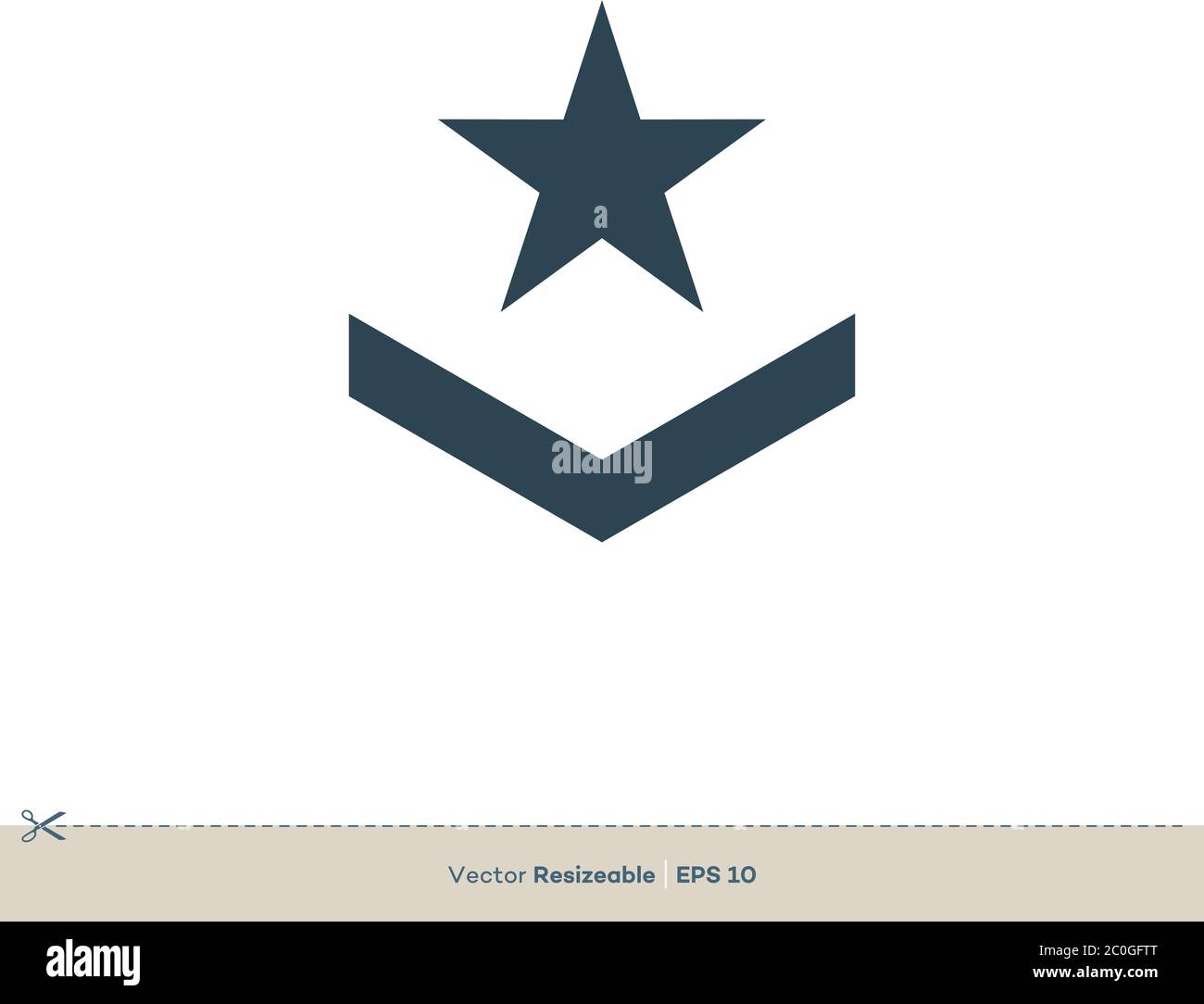 Military Rank Vector Icon Logo Template Illustration Design. Vector EPS ...