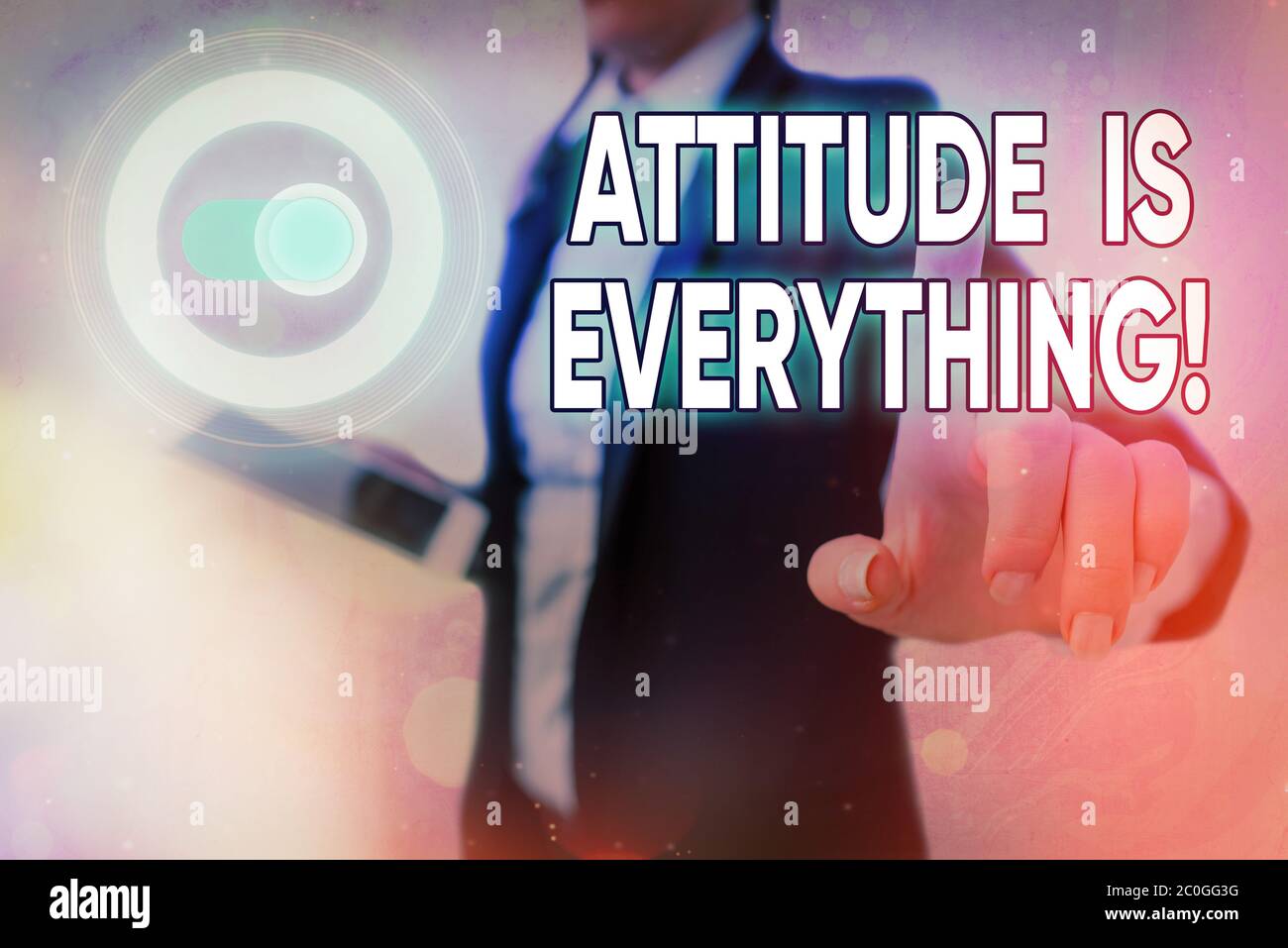 Conceptual hand writing showing Attitude Is Everything. Concept meaning ...