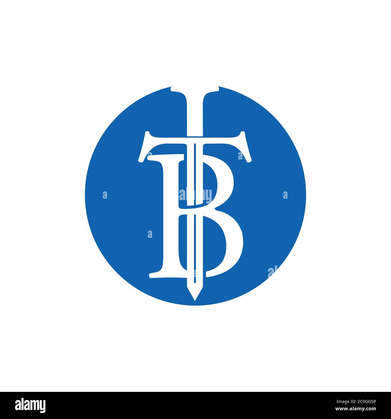 letter tb sword design logo vector Stock Vector Image & Art - Alamy