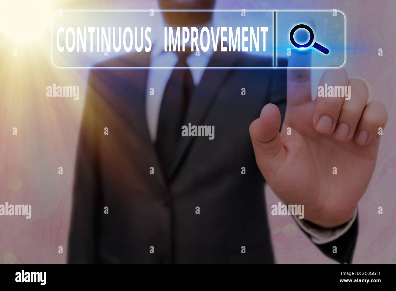 Writing note showing Continuous Improvement. Business concept for ...