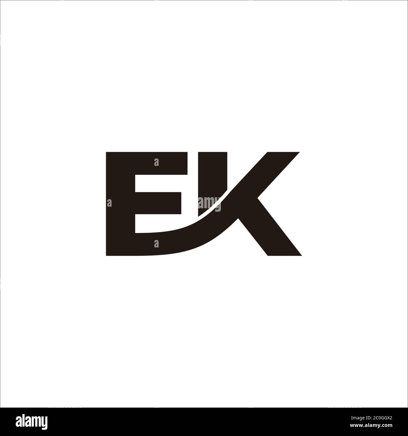 Letter ek Stock Vector Images - Alamy