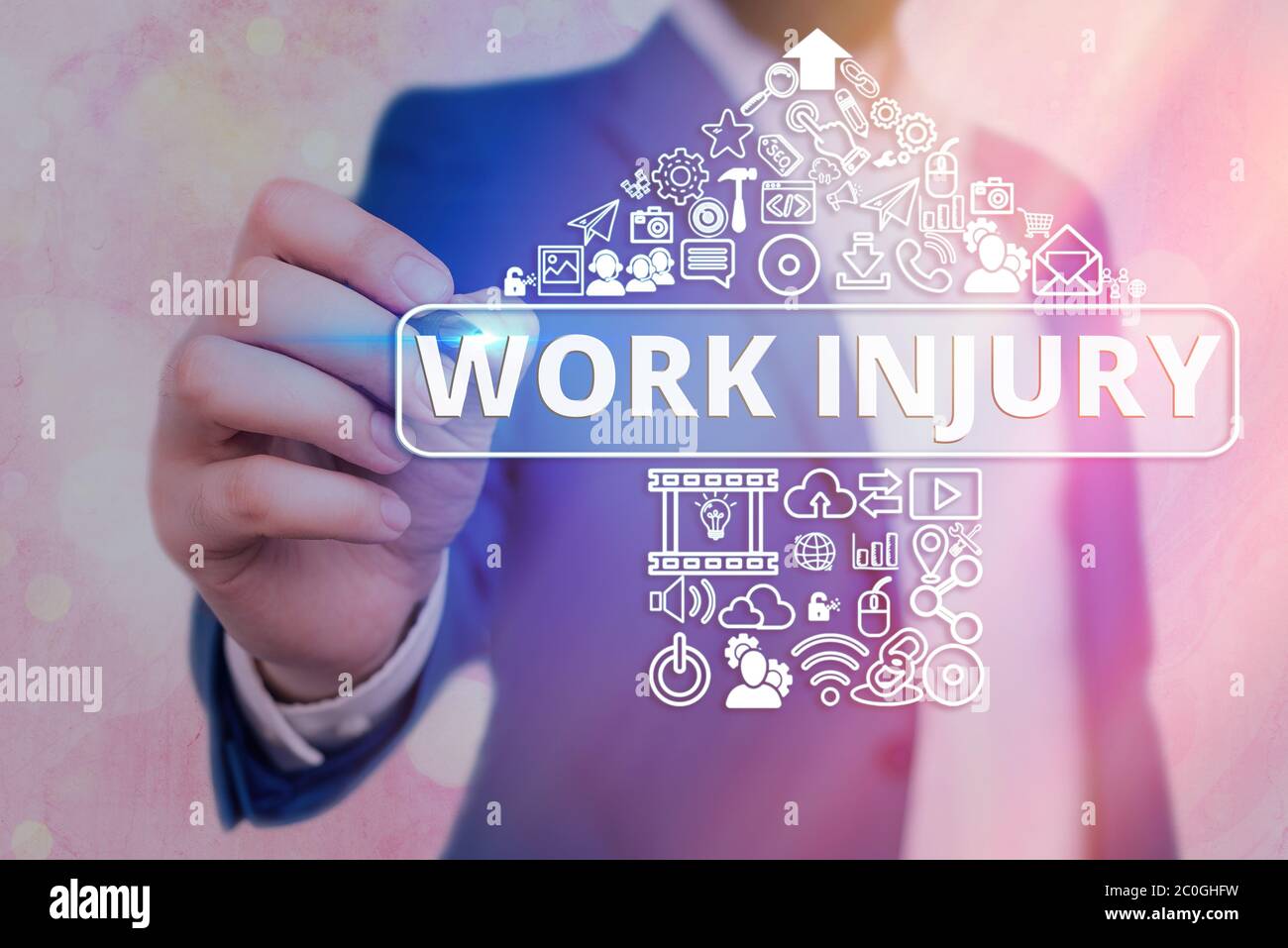 Handwriting text writing Work Injury. Conceptual photo an accident ...