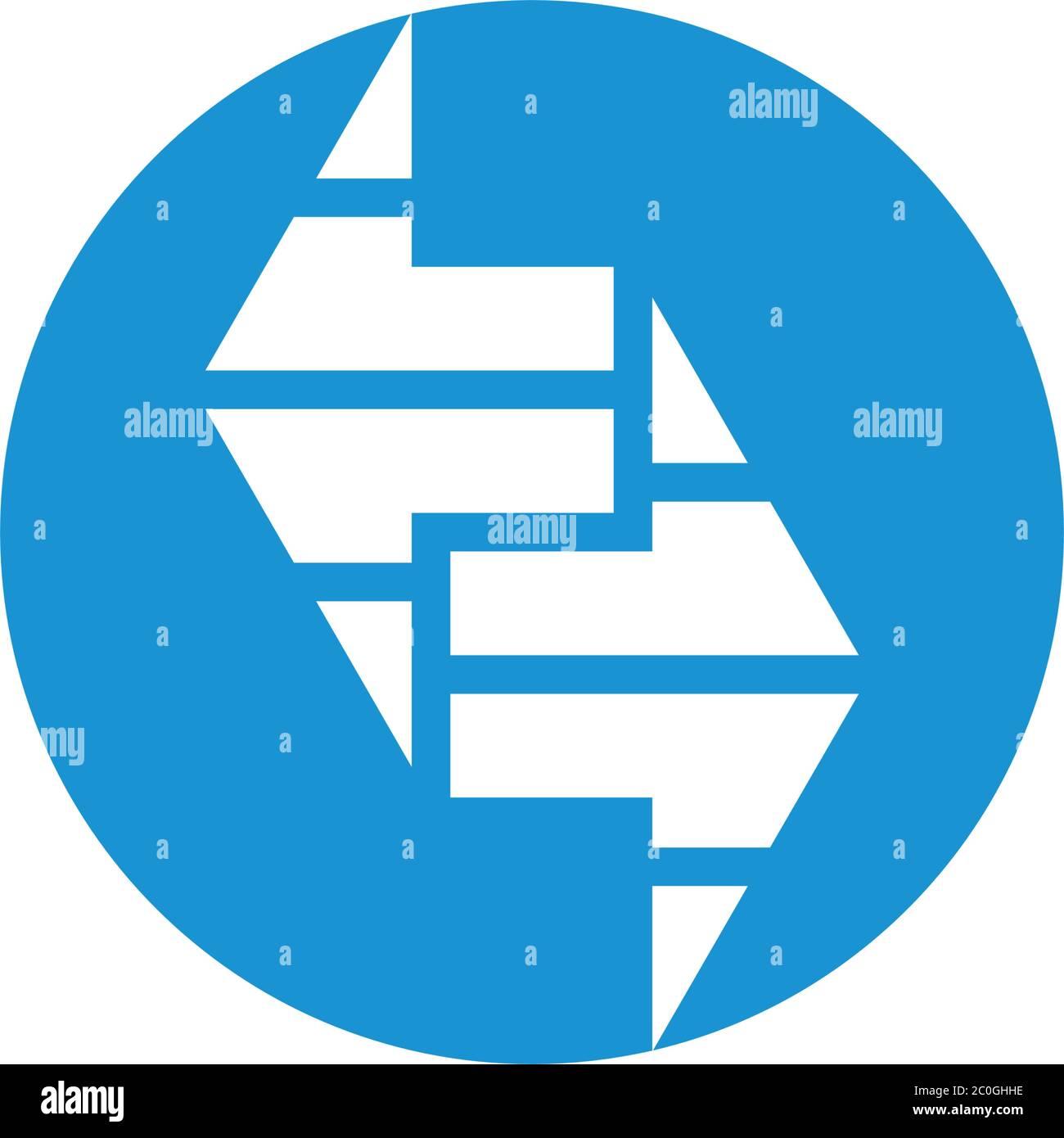 exchange arrow simple geometric symbol logo vector Stock Vector Image ...