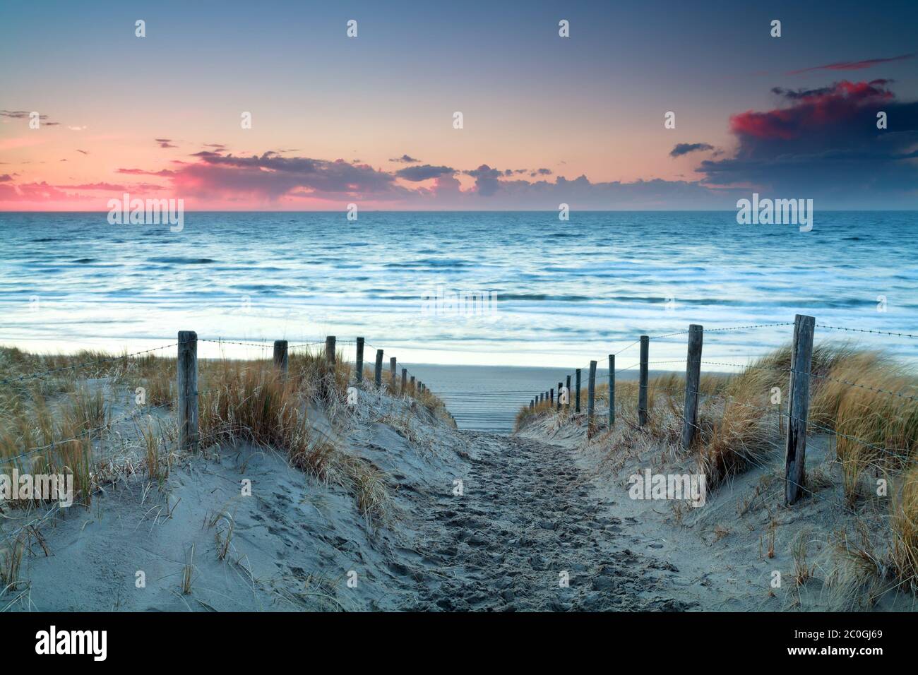 Sunset nature sea sand hi-res stock photography and images - Alamy