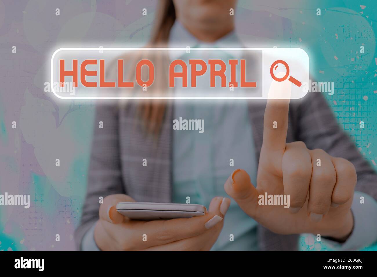 Text sign showing Hello April. Business photo text a greeting ...