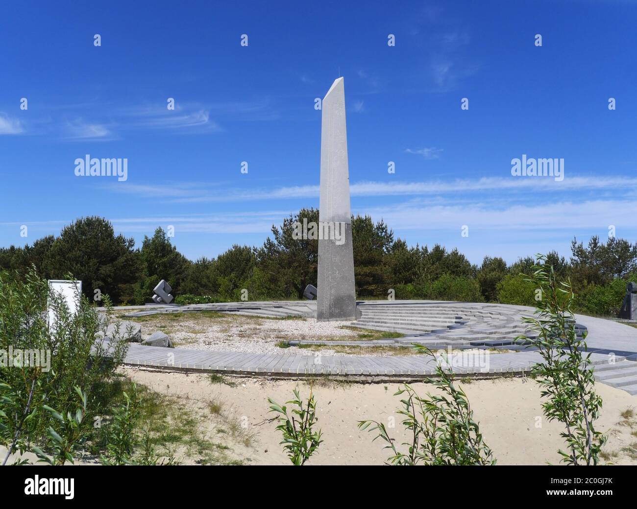 sundial at the Curonian Spit, Lithuania Stock Photo - Alamy
