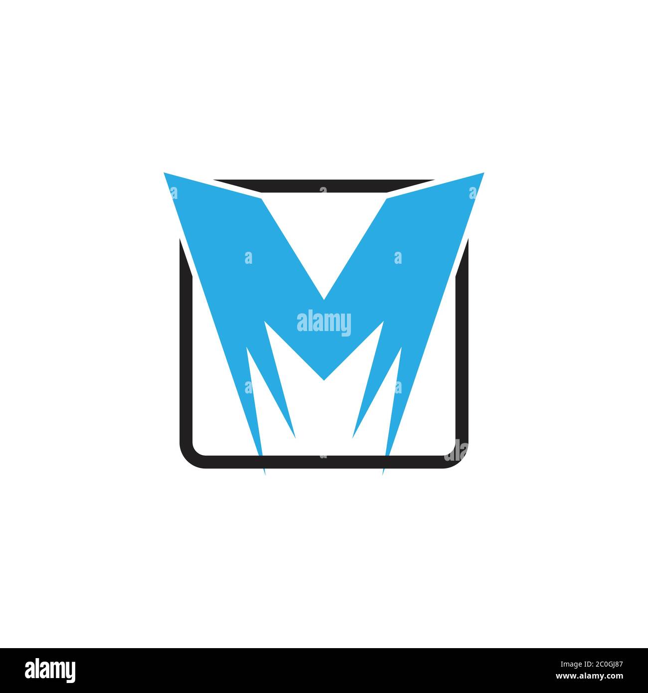 letter m simple grunge design symbol vector Stock Vector Image & Art ...