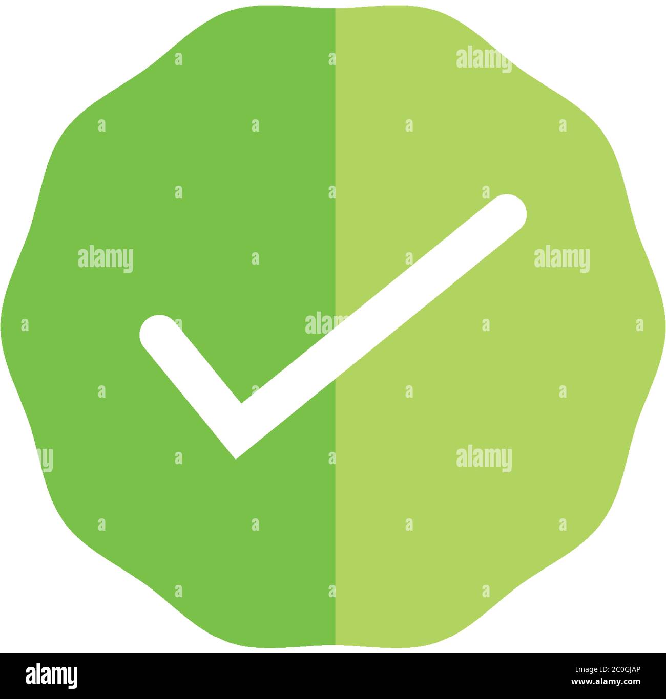 check mark approval isolated icon design white background banner vector illustration Stock ...