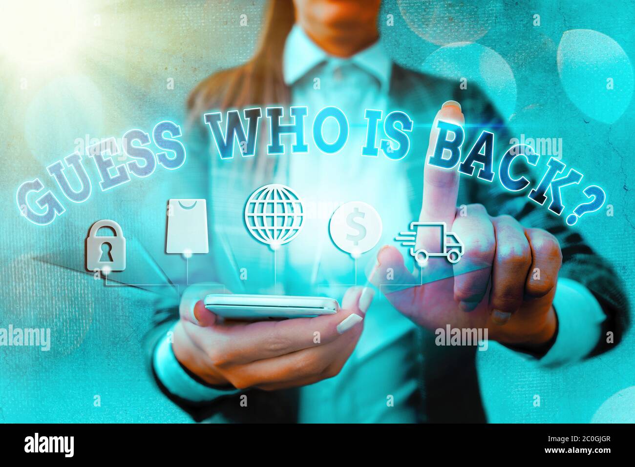 Word writing text Guess Who Is Back Question. Business photo showcasing ...