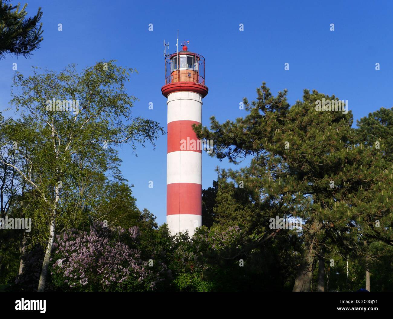 lighthouse in Nida, Curonian Spit, Lithuania Stock Photo - Alamy