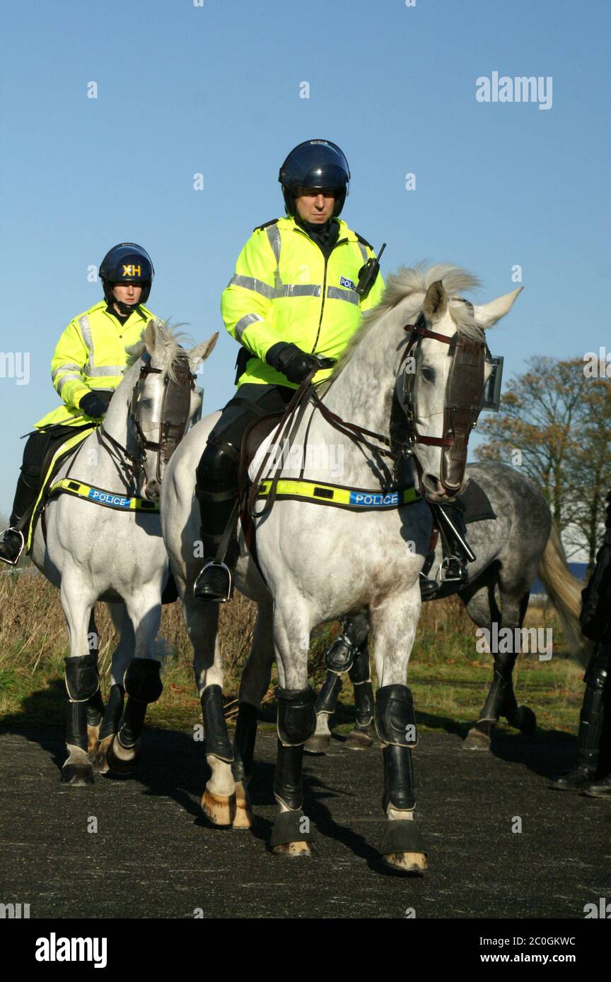 Civil disorder, Mounted police Stock Photo - Alamy