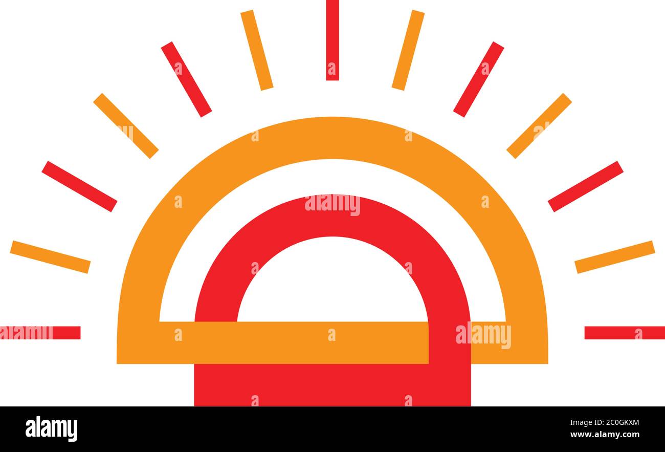 colorful linked sunlight design logo vector Stock Vector Image & Art ...