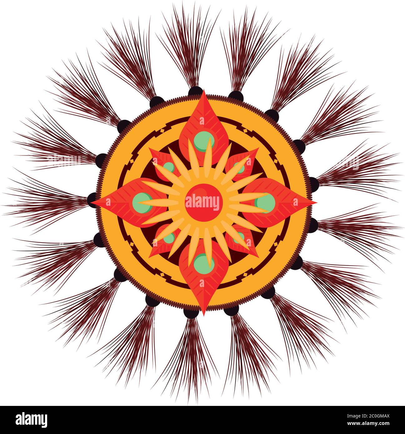 ethnic mandala indu style icon vector illustration design Stock Vector ...