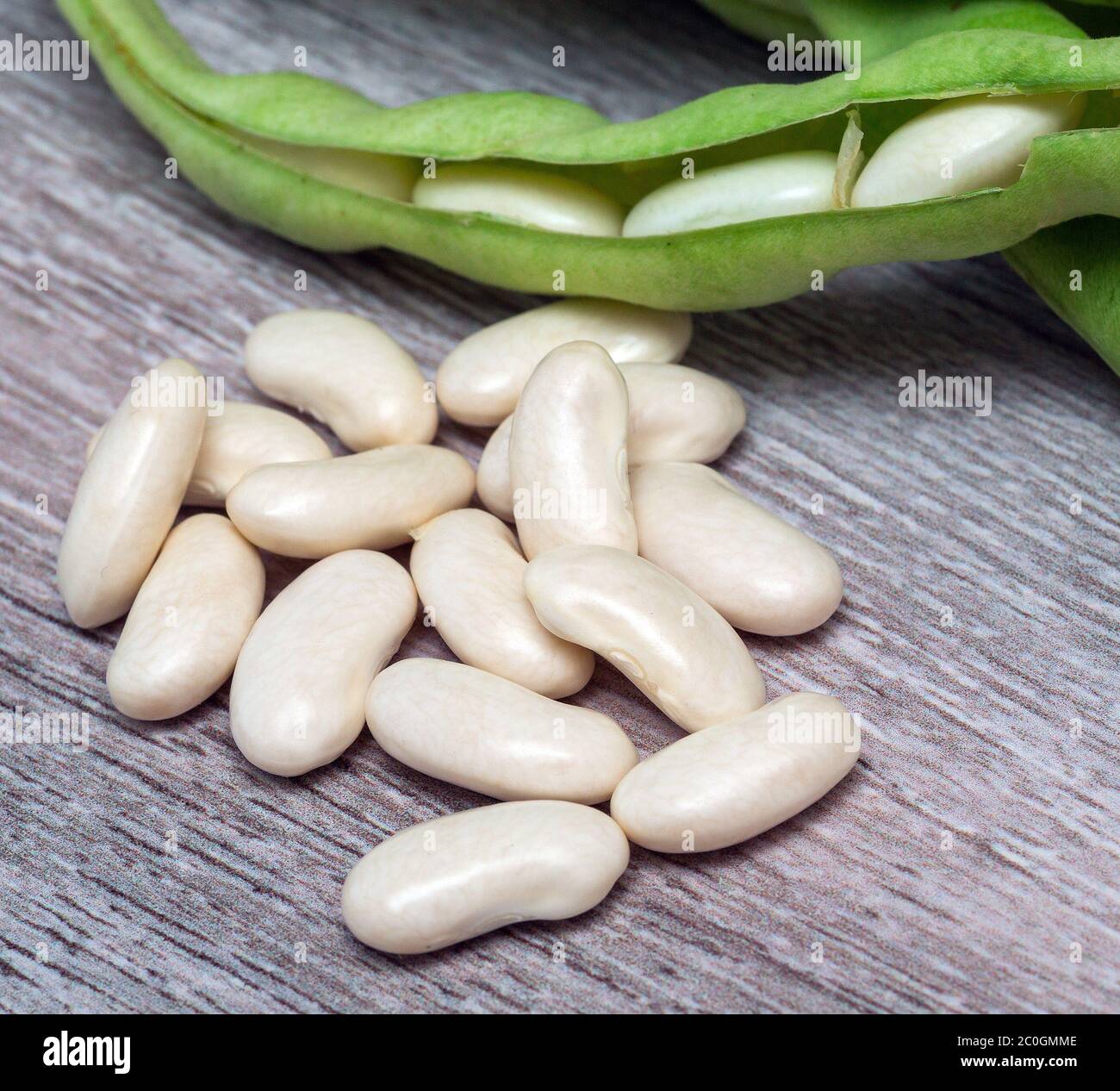 pod of beans Stock Photo - Alamy
