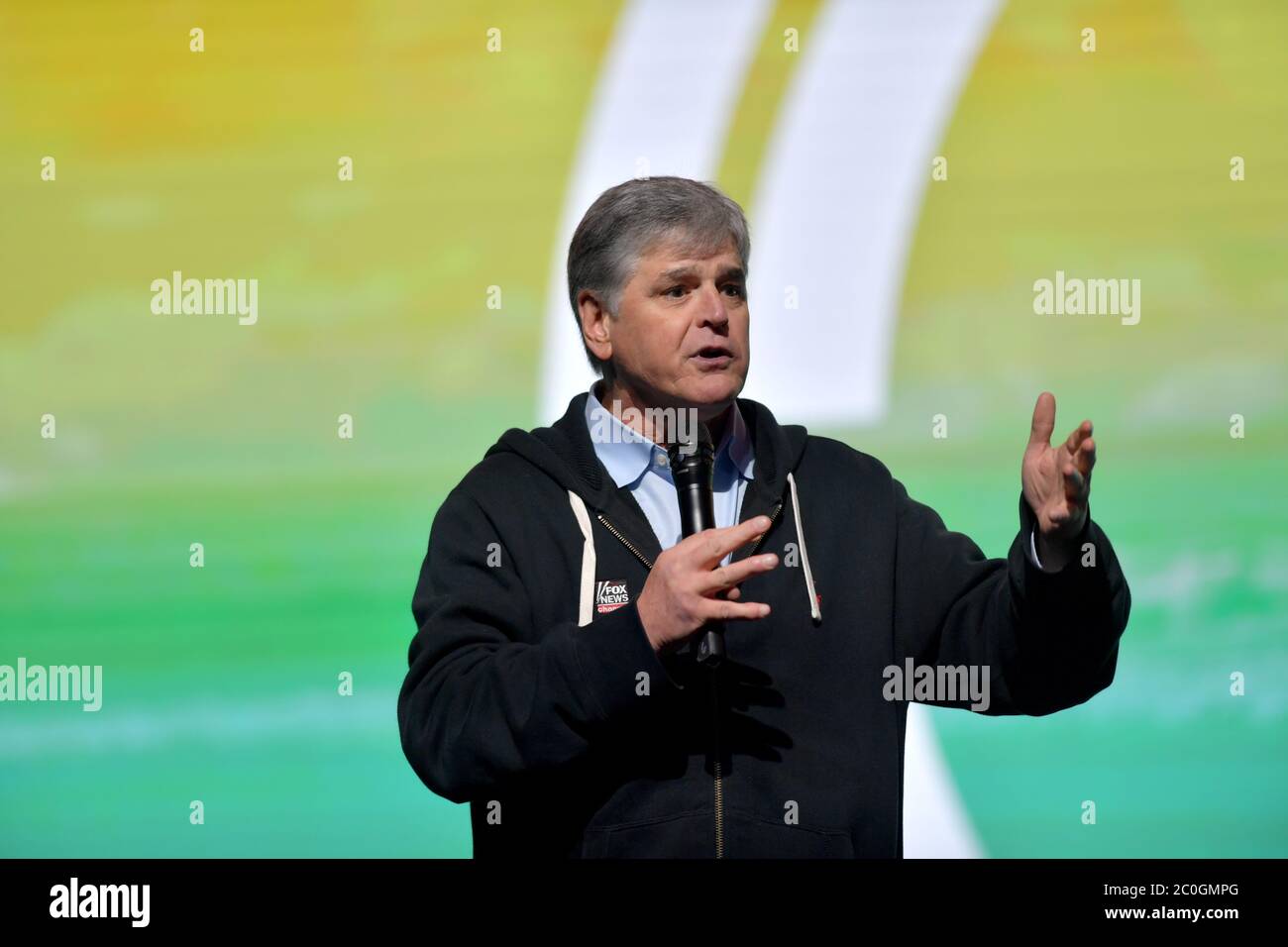 WEST PALM BEACH, FL - DECEMBER 20: Sean Hannity speaks at the 2019 ...