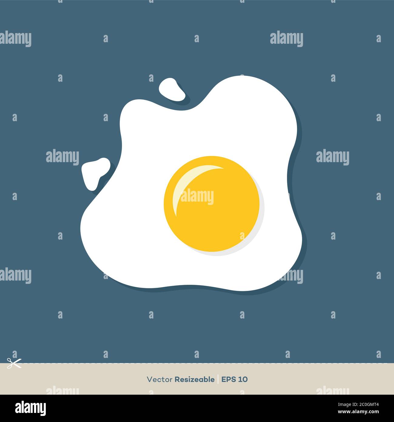 Fried Egg Icon Vector Logo Template Illustration Design. Vector EPS 10 ...