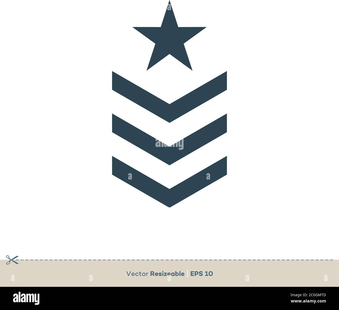 Military Rank Vector Icon Logo Template Illustration Design. Vector EPS ...