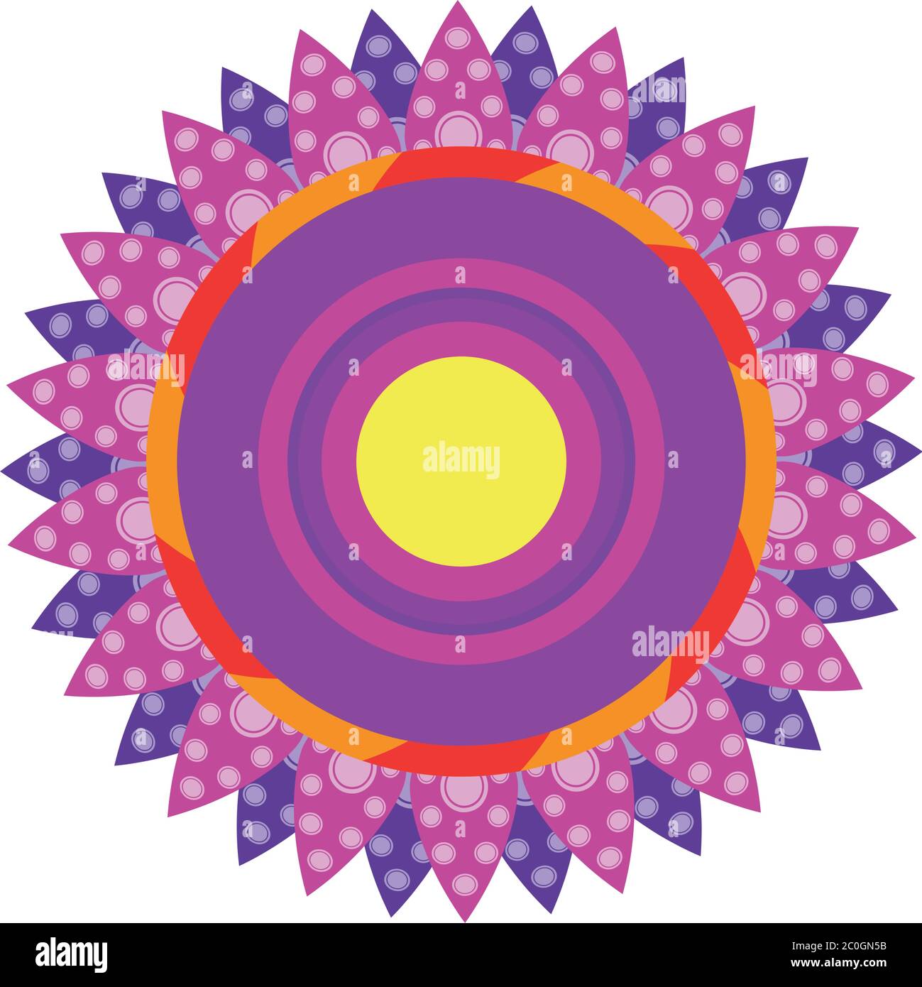 ethnic mandala indu style icon vector illustration design Stock Vector ...