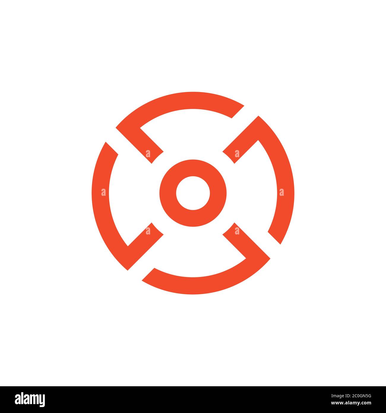 circle geometric arrow rotation vector Stock Vector Image & Art - Alamy