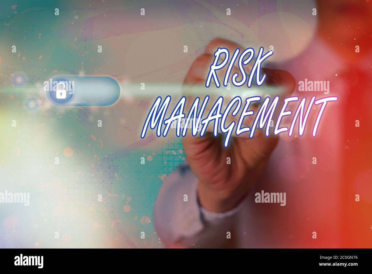 Writing note showing Risk Management. Business concept for assessing ...