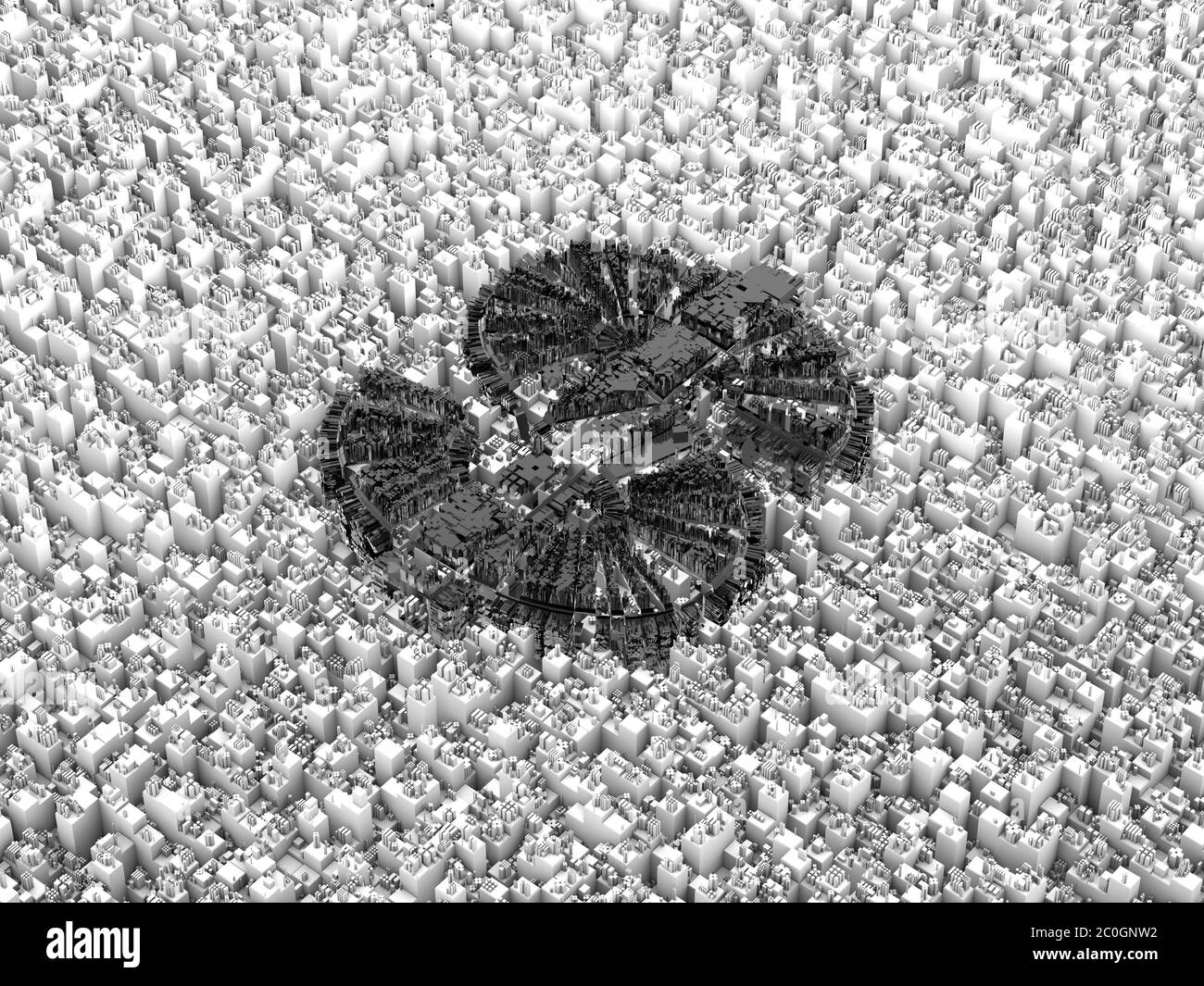 Cube smart data technology, dollar sign Stock Photo - Alamy