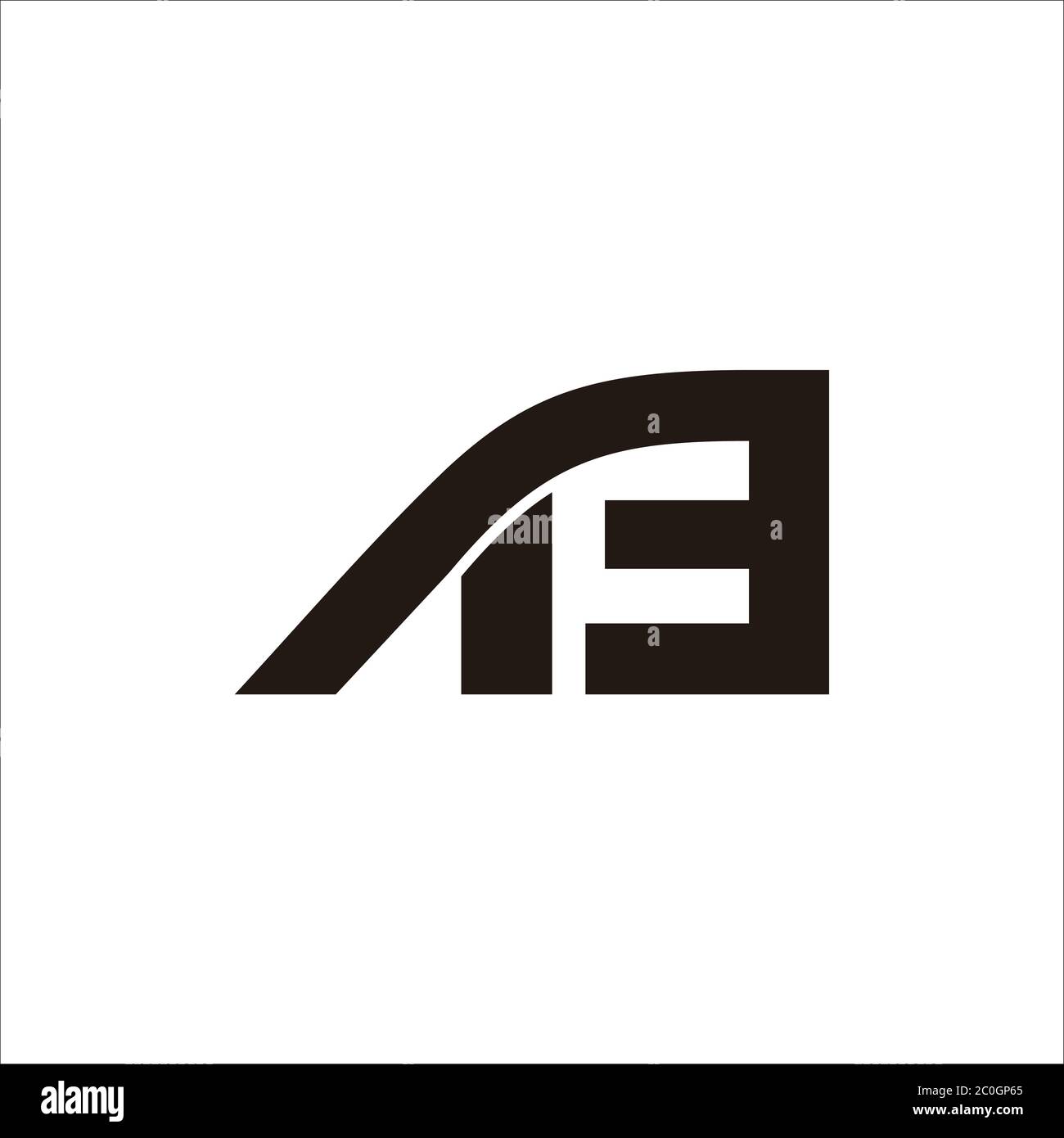 abstract letter ea linked geometric line logo vector Stock Vector Image ...