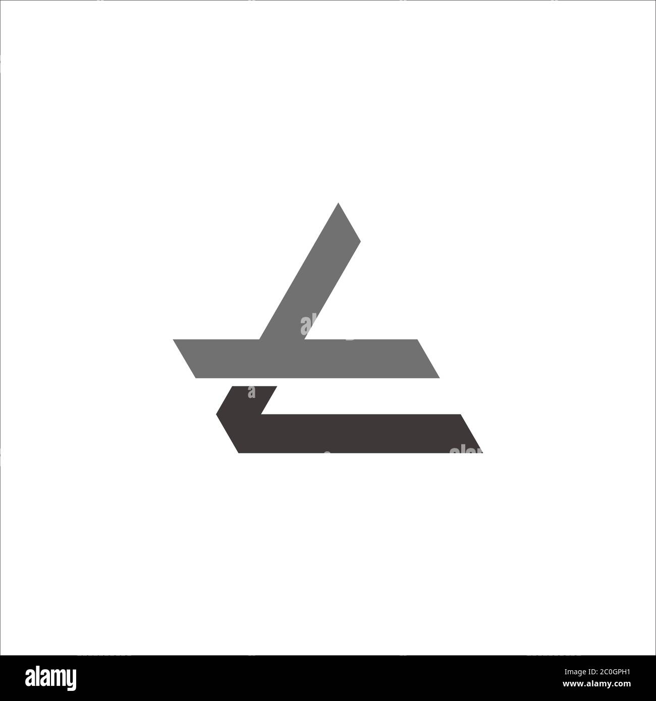 abstract letter tl geometric line logo vector Stock Vector Image & Art ...