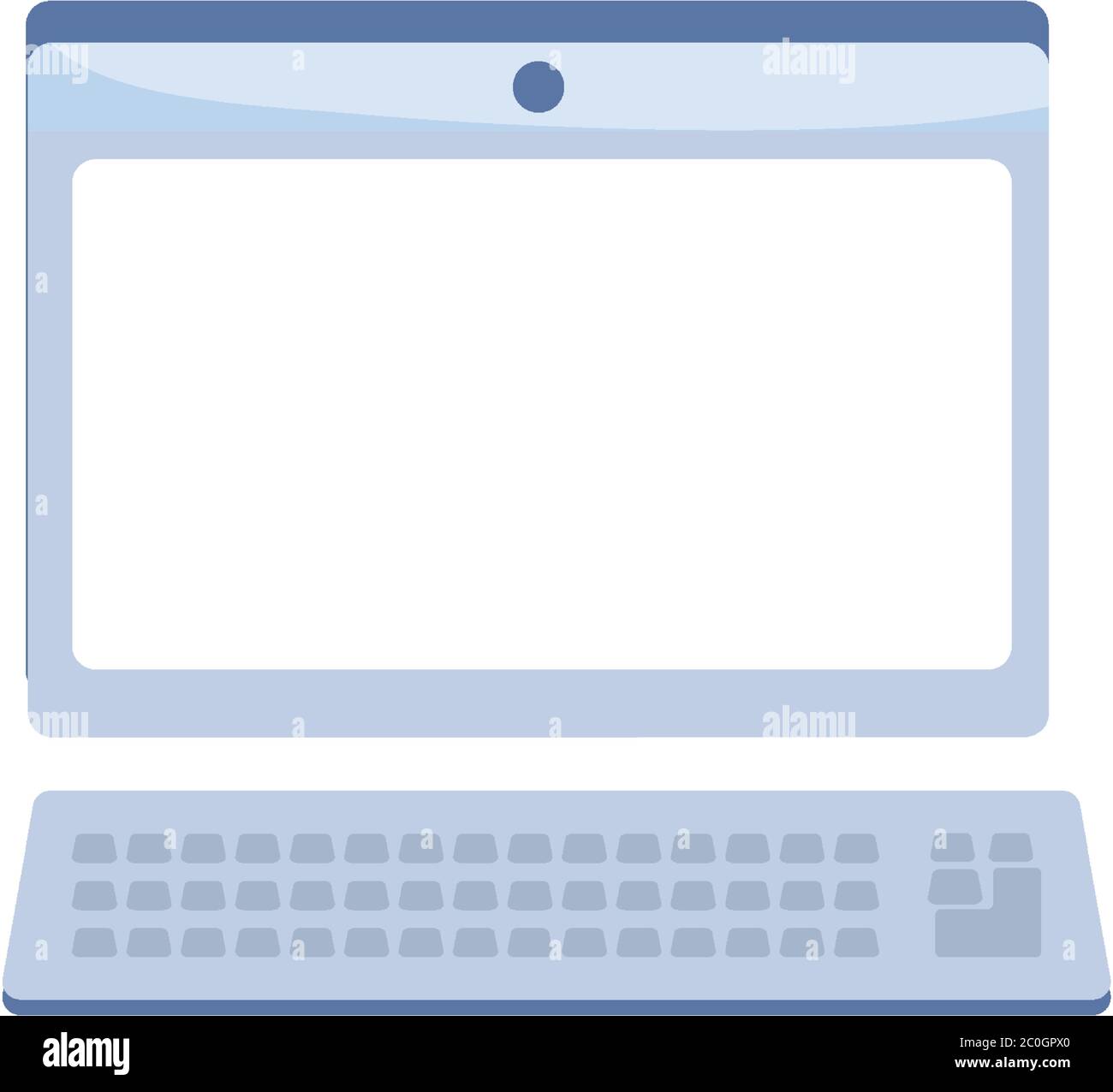 laptop computer device technology keyboard isolated icon design white ...