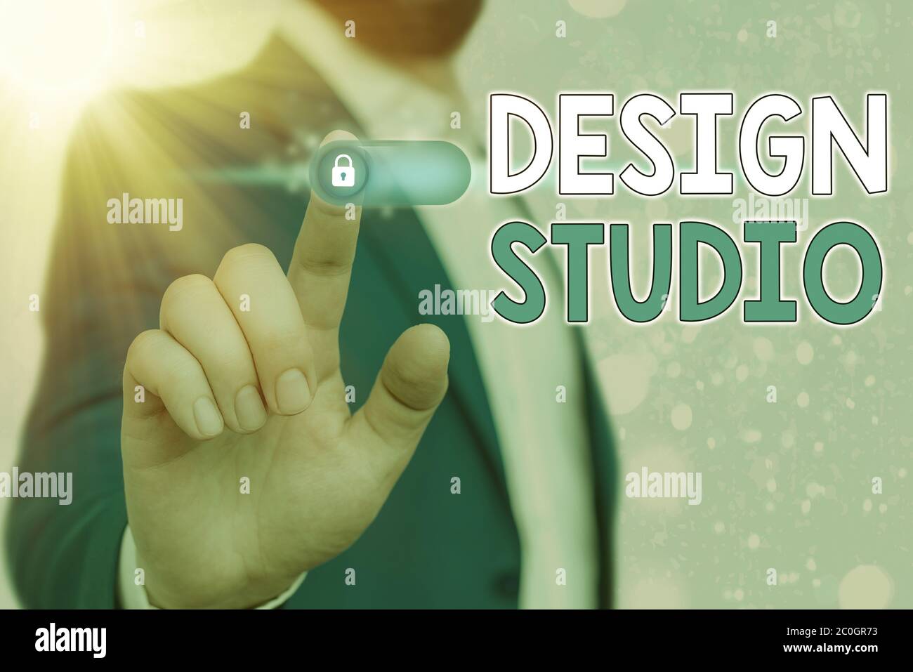 Handwriting text Design Studio. Conceptual photo work environment ...