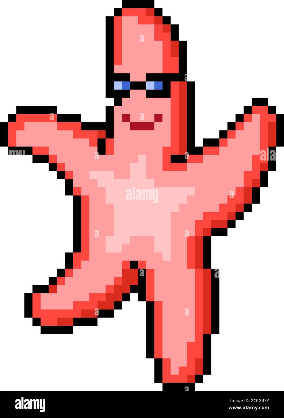 Pixel starfish Stock Vector Images - Alamy