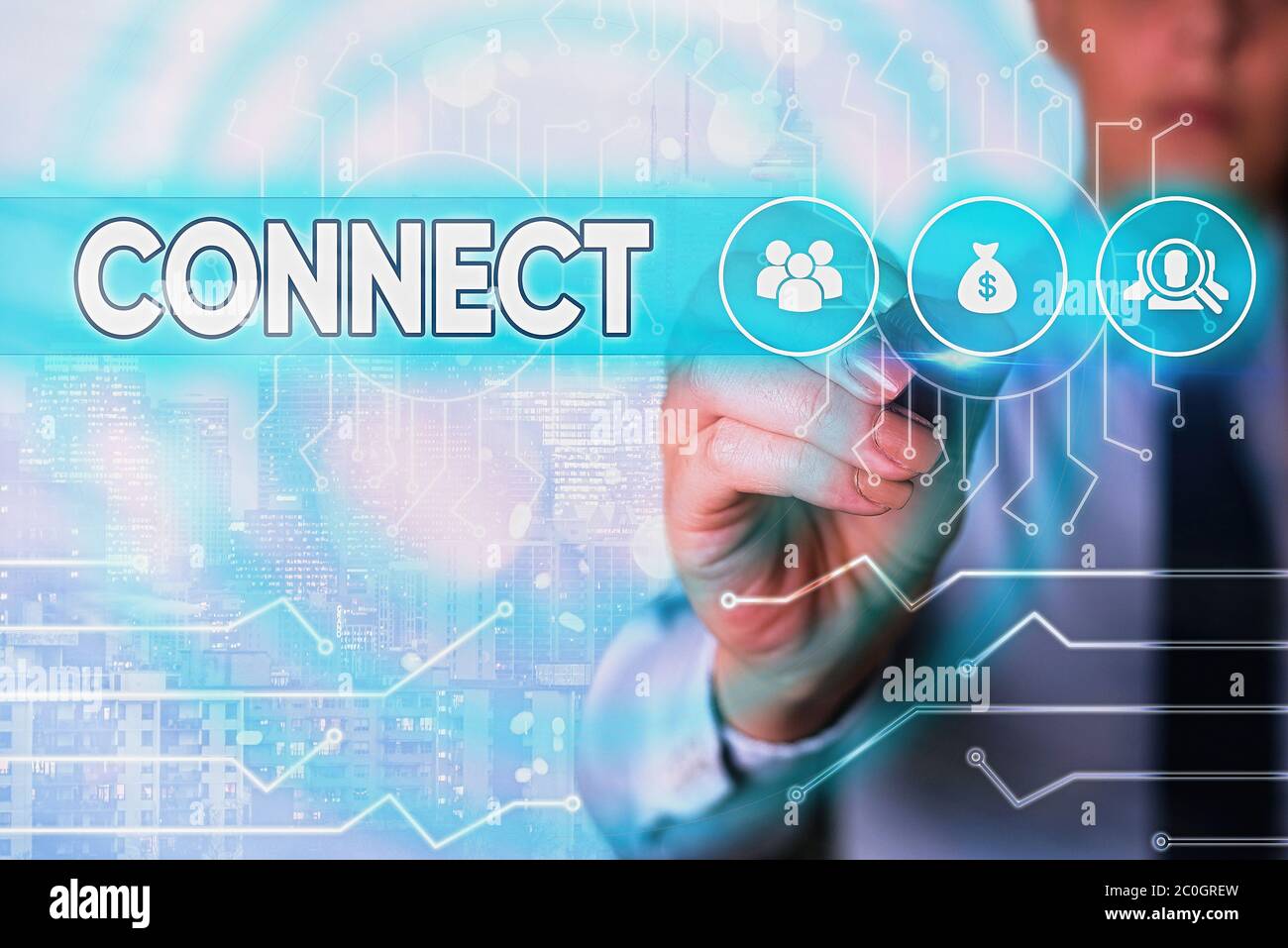 Word writing text Connect. Business photo showcasing to join or fasten ...